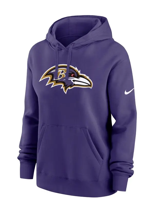 Nike Nfl Baltimore Ravens Club Pullover Hoodie - Purple