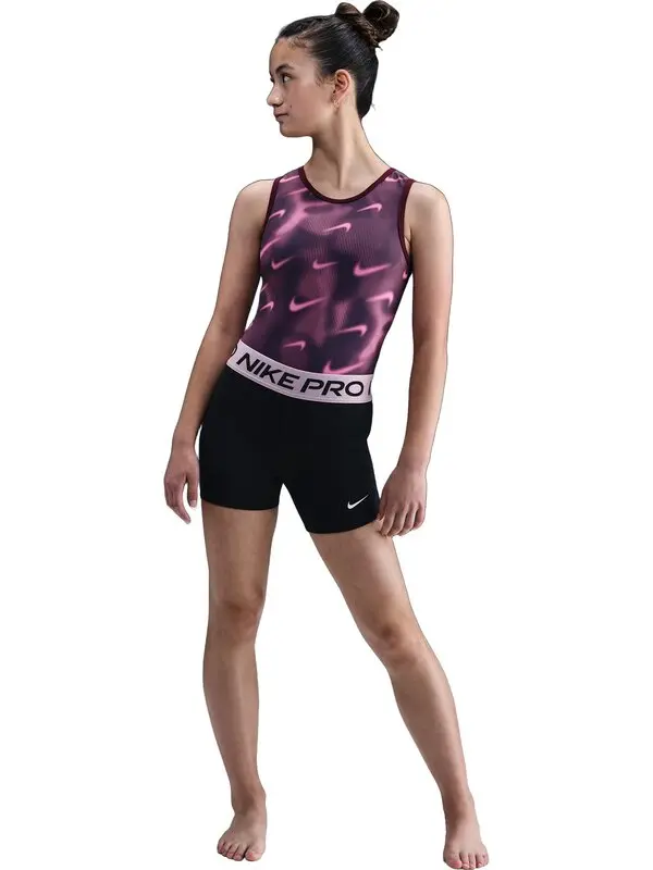 Nike Gymnastics Smoky Swoosh Leotard - Pink