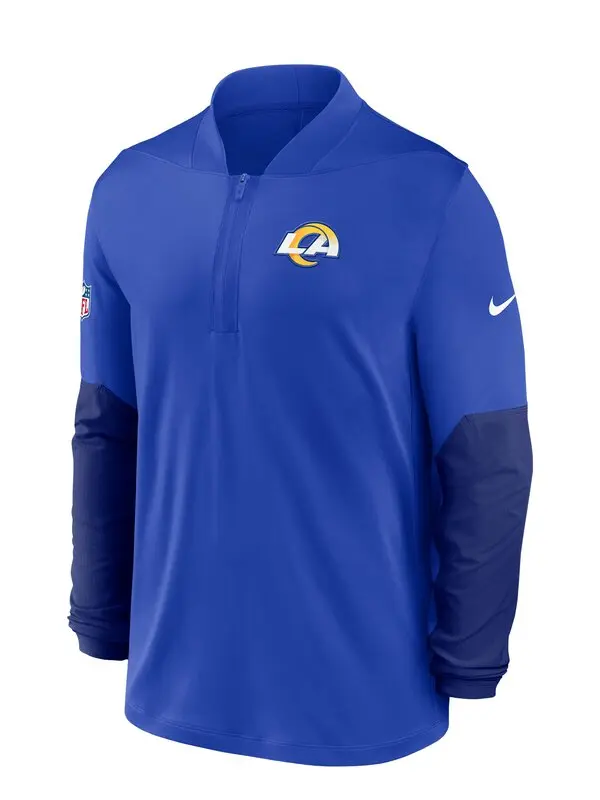 Nike Los Angeles Rams Dri-fit Nfl 1/2-zip Top - Blue