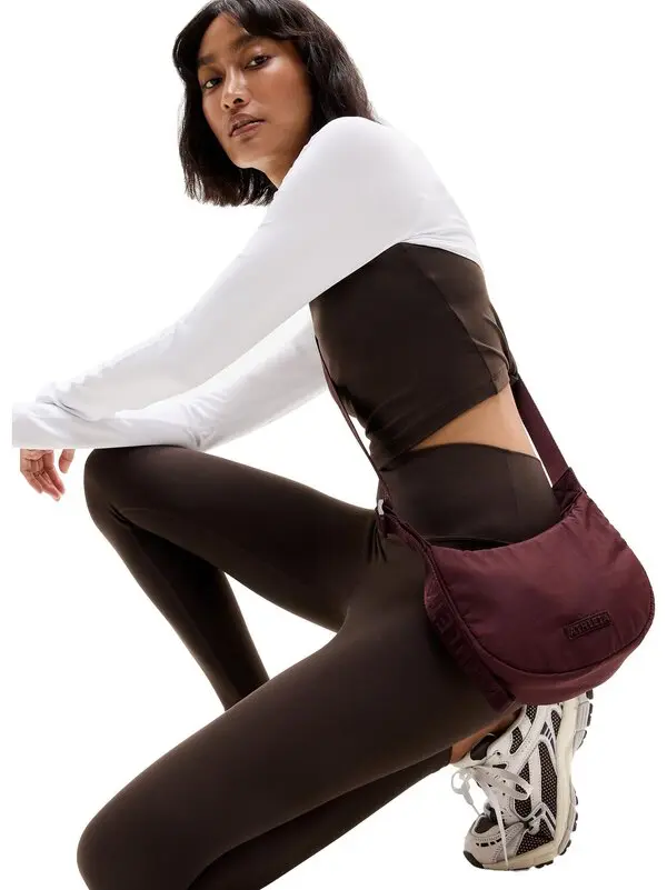 Athleta All About Mini Crescent Bag - Garnet