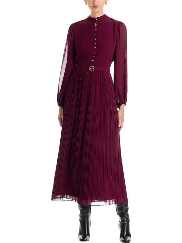 Elie Tahari The Adira Dress - Noir Berry