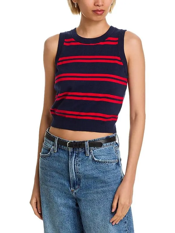 French Connection Padma Fine Knit Vest - Hester Stripe
