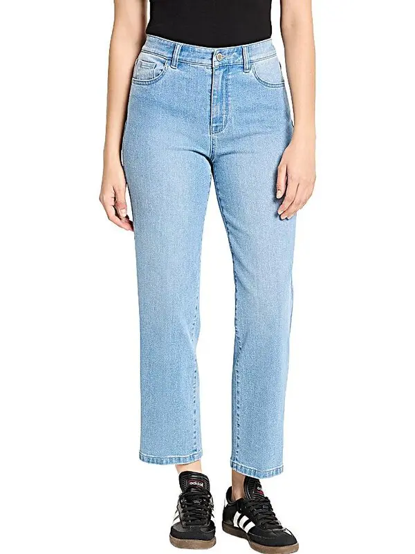 NIC+ZOE High-rise Straight-leg Jeans - Silverstone