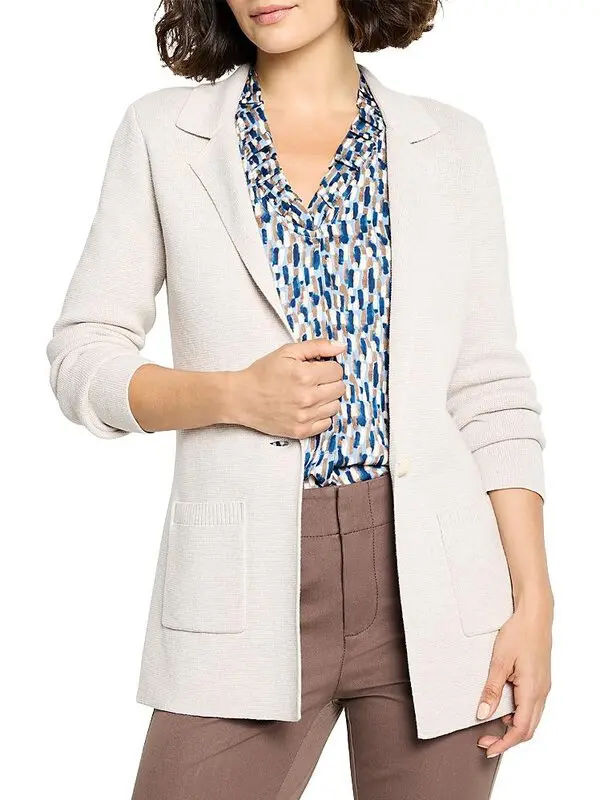 NIC+ZOE Knit Blazer - Sugar Cookie