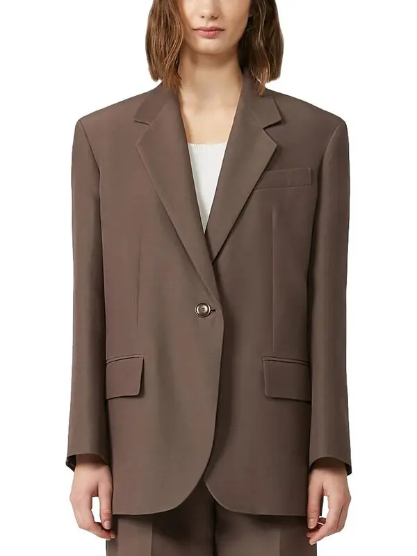 Max Mara Floc Oversized Blazer - Chocolate