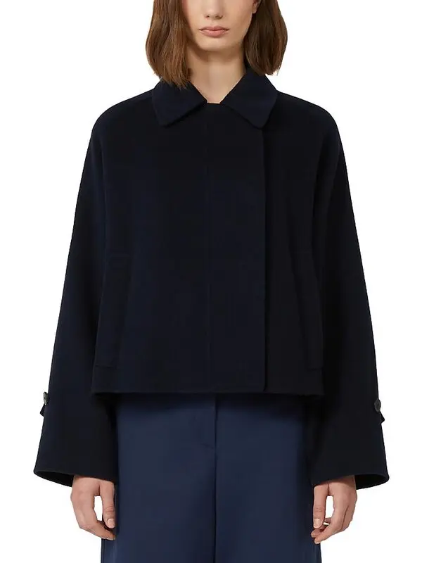 Max Mara Carella Wool Jacket - Navy