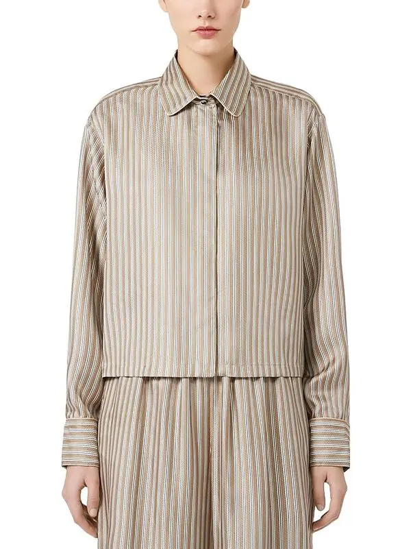 Max Mara Brama Silk Shirt - Hazelnut Brown