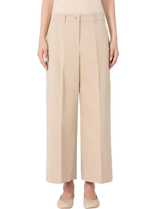 Max Mara Urial Cropped Trousers - Beige