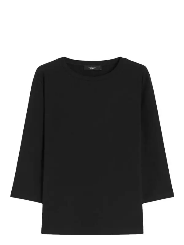 Max Mara Boat Neck Top - Black