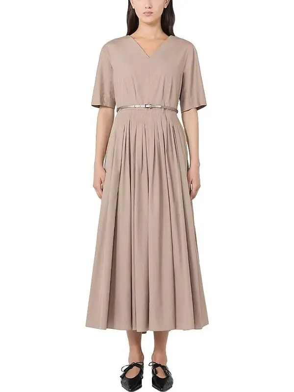 Max Mara Willy Cotton Midi Dress - Turtledove