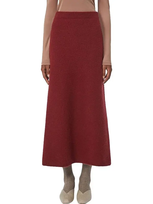 Max Mara Dorina Knitted Skirt - Raspberry