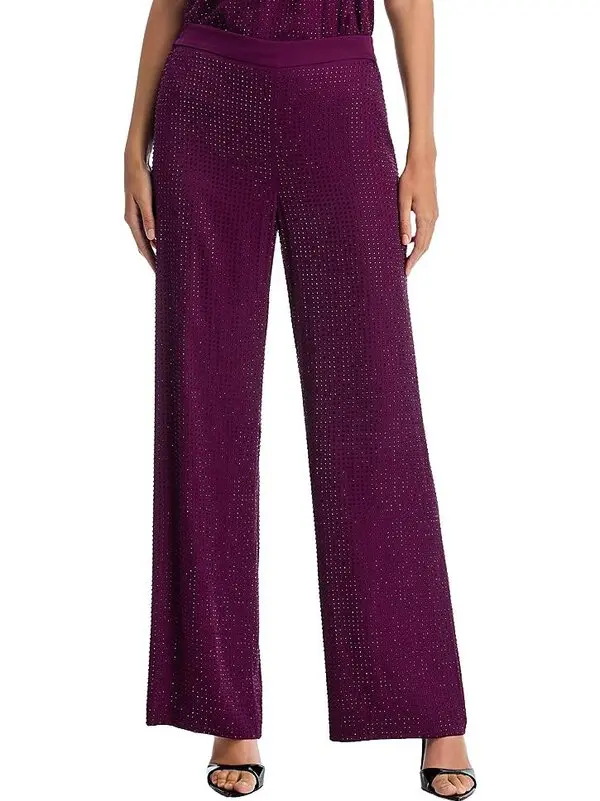 UNGARO Poppi Wide Leg Pants - Merlot