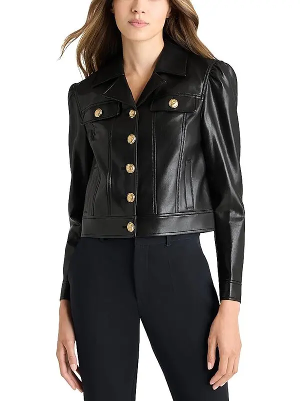 Cinq À Sept Faux Leather Deryn Jacket - Black