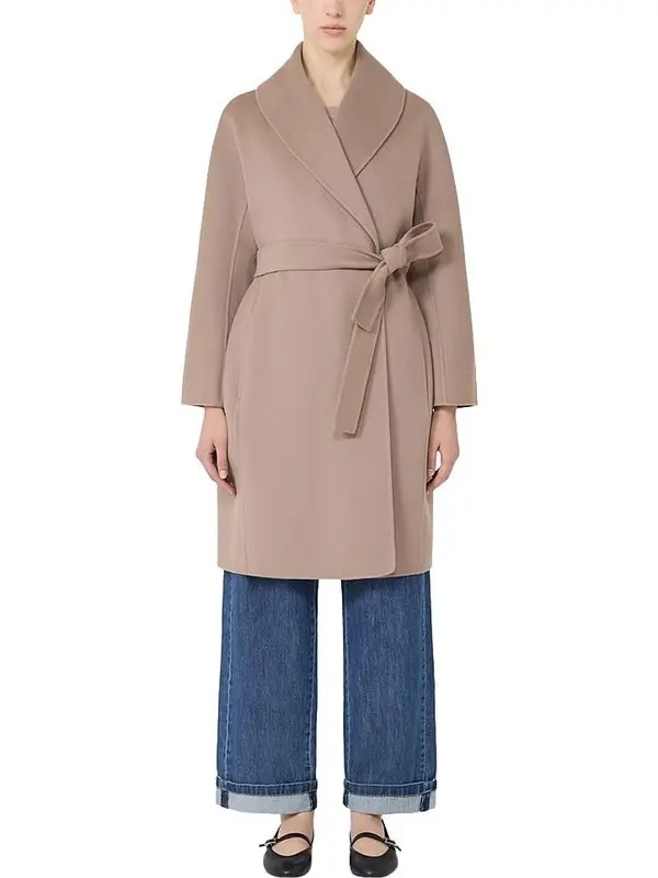 Max Mara Messi Virgin Wool Coat - Turtledove