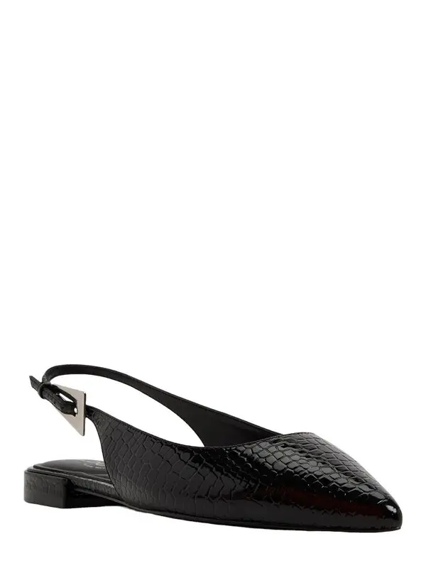 Aldo Kristell Pointed Toe Slingback Flat - Black
