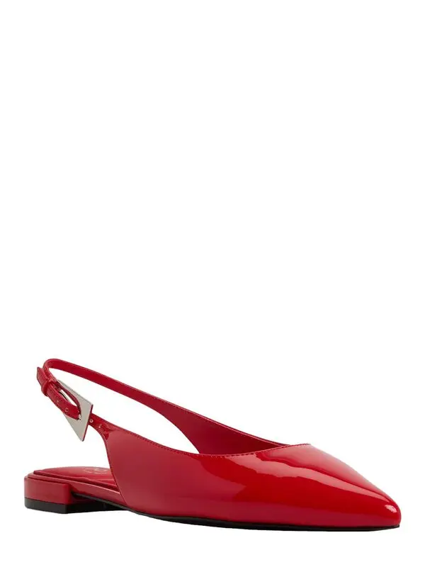 Aldo Kristell Pointed Toe Slingback Flat - Red