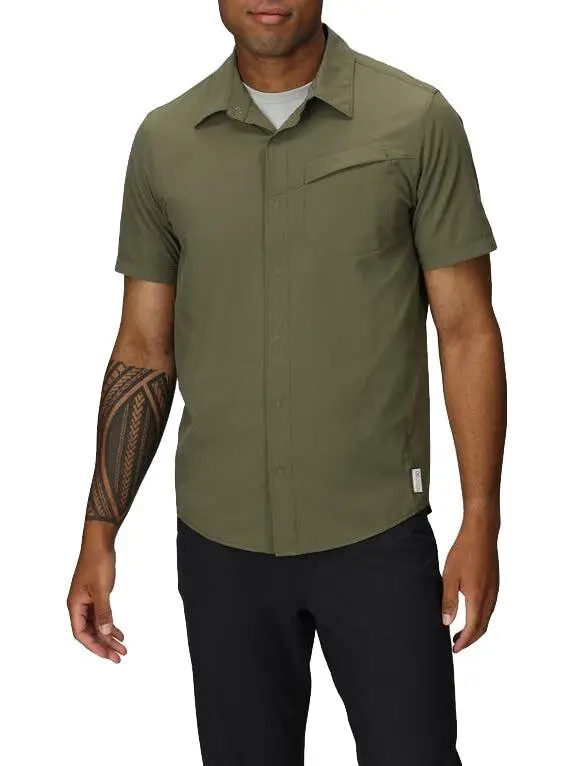 OUTDOOR RESEARCH Astroman Short Sleeve Sun Shirt - Ranger Green