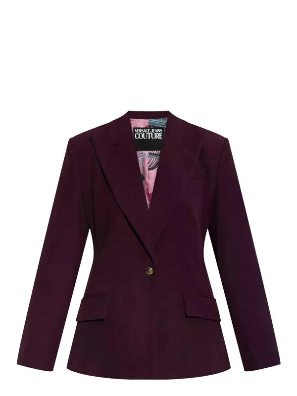 Versace Button Blazer - Purple