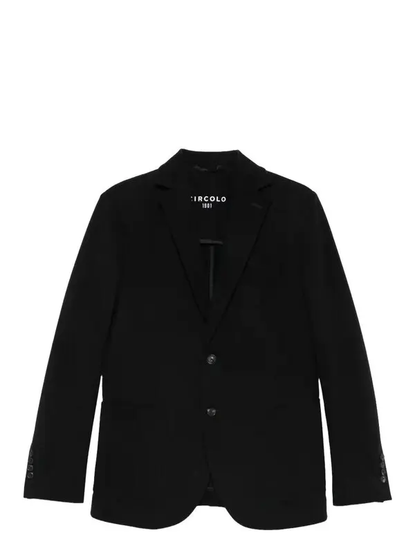 CIRCOLO 1901 Two-button Patch-pocket Blazer - Black