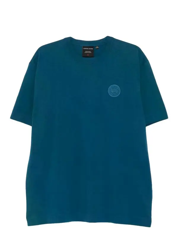 Canada Goose Gladstone Disc-embroidered T-shirt - Blue