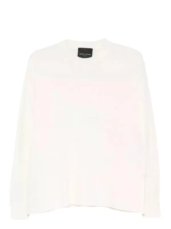 ROBERTO COLLINA Crew-neck Sweater - White