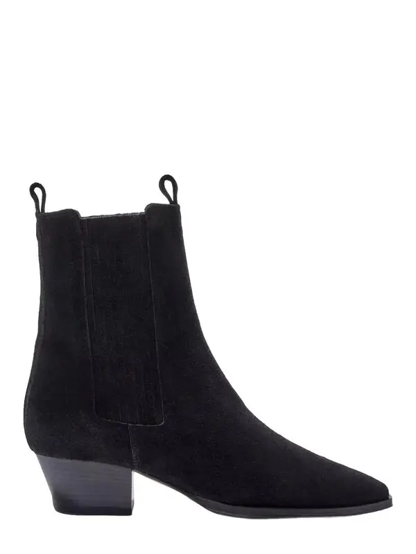 AeydĒ 40mm Agata Suede Ankle Boots - Black