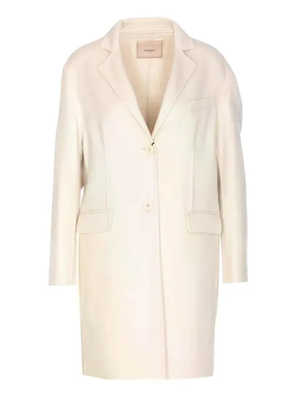 TWINSET Button-fastening Single-breasted Coat - Neutrals