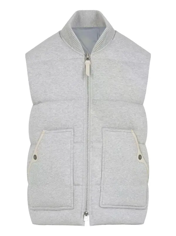 TOM FORD Quilted Panelled Vest - Green