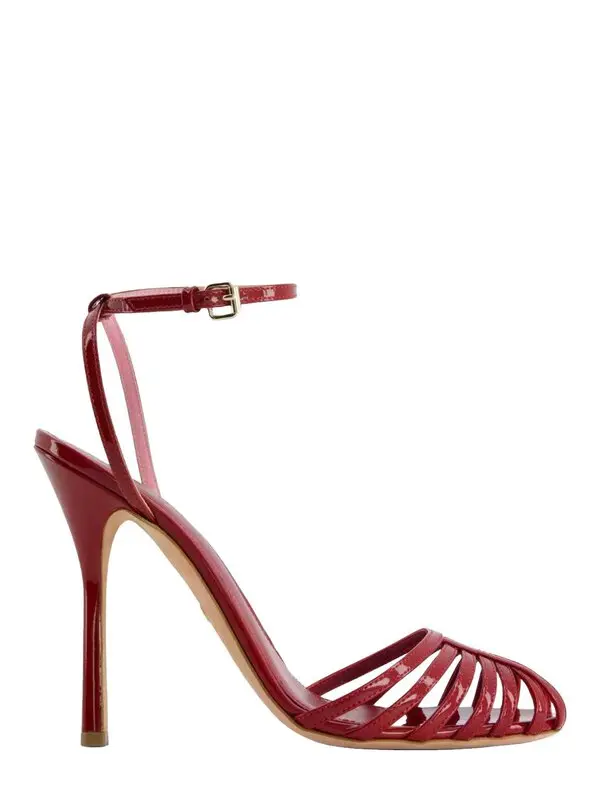 Giambattista Valli 110mm Leather Sandals - Red