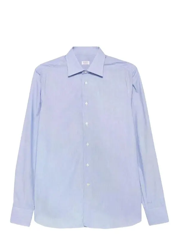 BORRIELLO NAPOLI Striped Cotton Shirt - Blue