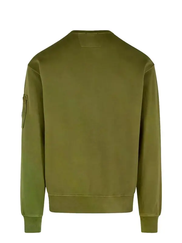 C.P. COMPANY Ribbed Crew-neck Sweatshirt - Green