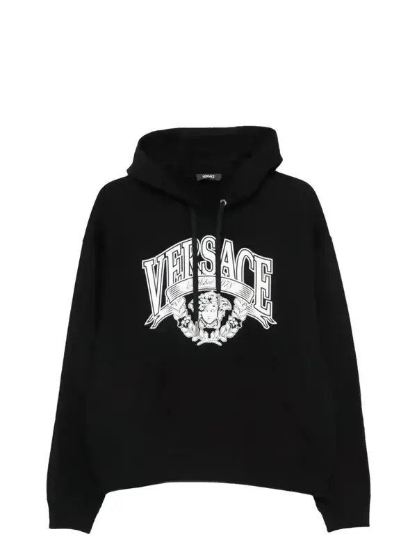 Versace Medusa-print Hoodie - Black