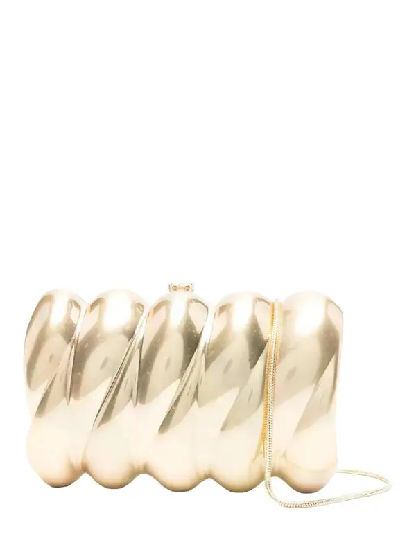 Simkhai Reya Twisted Clutch Bag - Gold