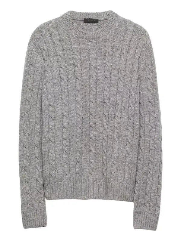 Prada Cashmere Crew-neck Sweater - Grey