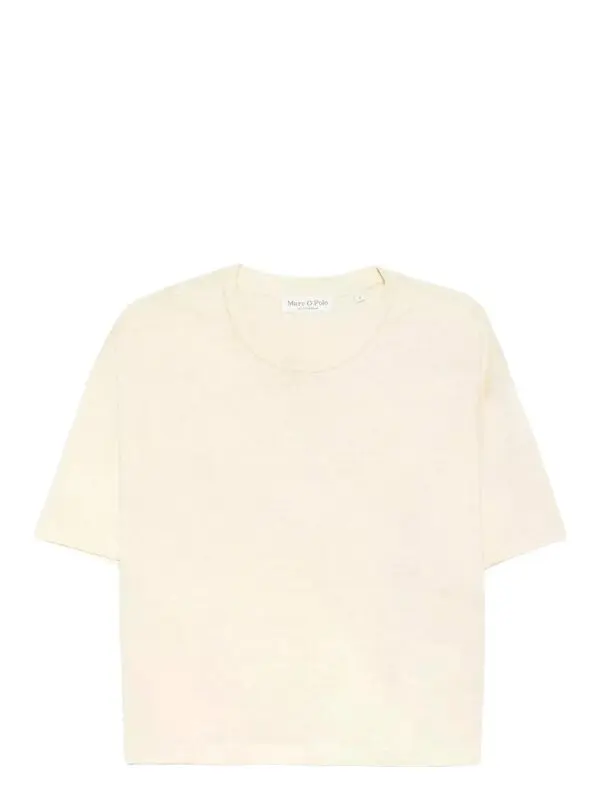 Marc O'polo Crew-neck Linen T-shirt - Yellow