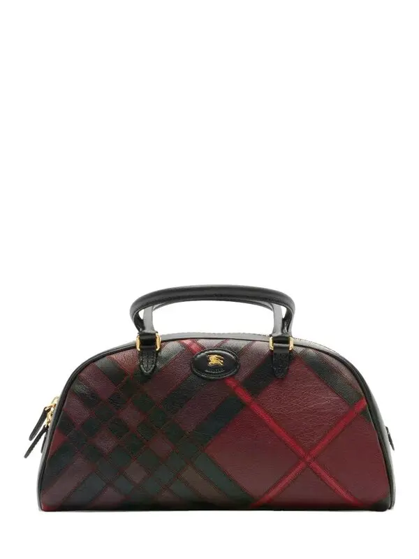 Burberry Check-pattern Tote Bag - Red