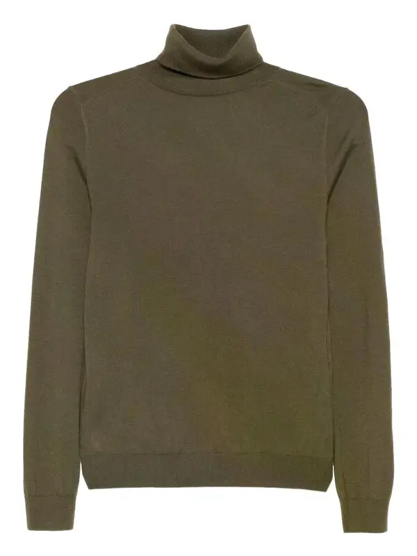 Eric Bompard Roll-neck Cashmere Sweater - Green
