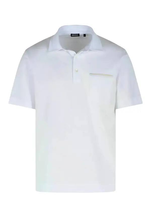 Zegna Patch-pocket Polo Shirt - White