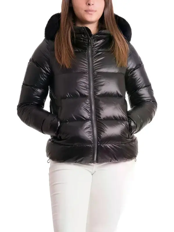 COLMAR Hooded Puffer Jacket - Black