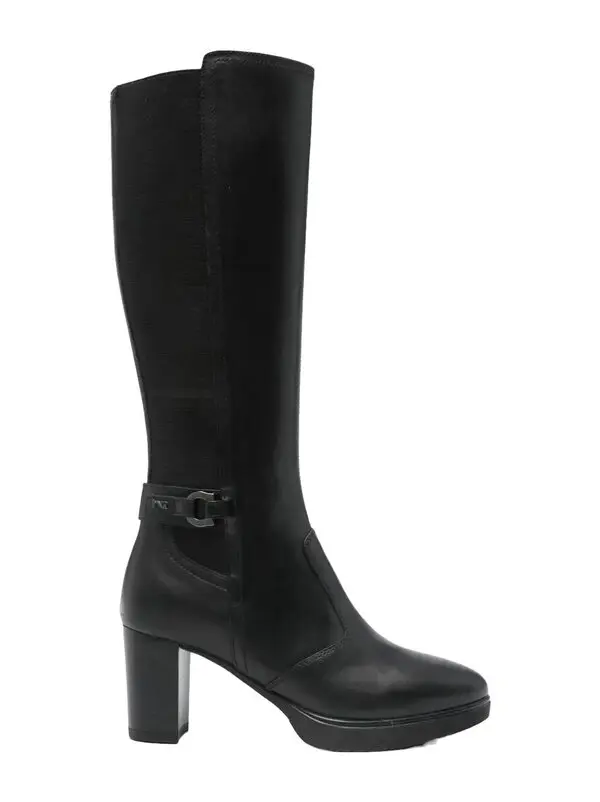 NEROGIARDINI 70mm Block-heel Buckle Boots - Black