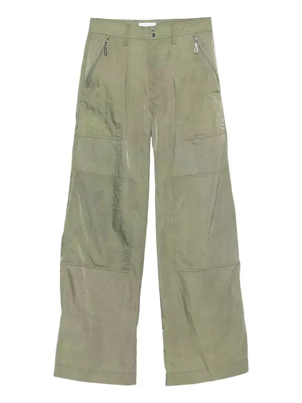 Rabanne Pleated Pocket Trousers - Green