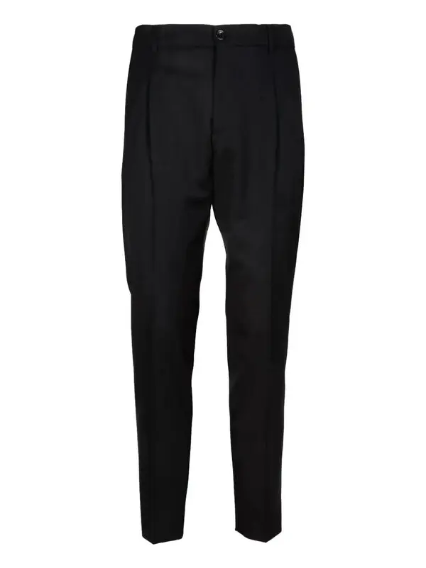 BE ABLE Pleated-front Trousers - Black