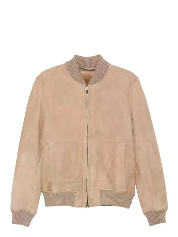 RIFUGIO Zip-up Bomber Jacket - Neutrals