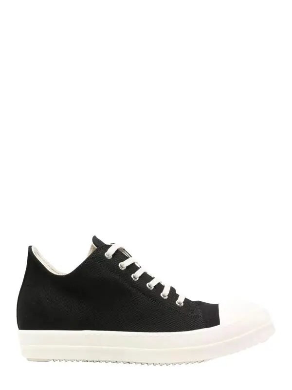 Rick Owens Lace-up Round-toe Sneakers - Black