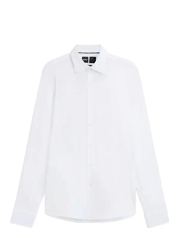 BOSS Long-sleeve Button-cuff Shirt - White