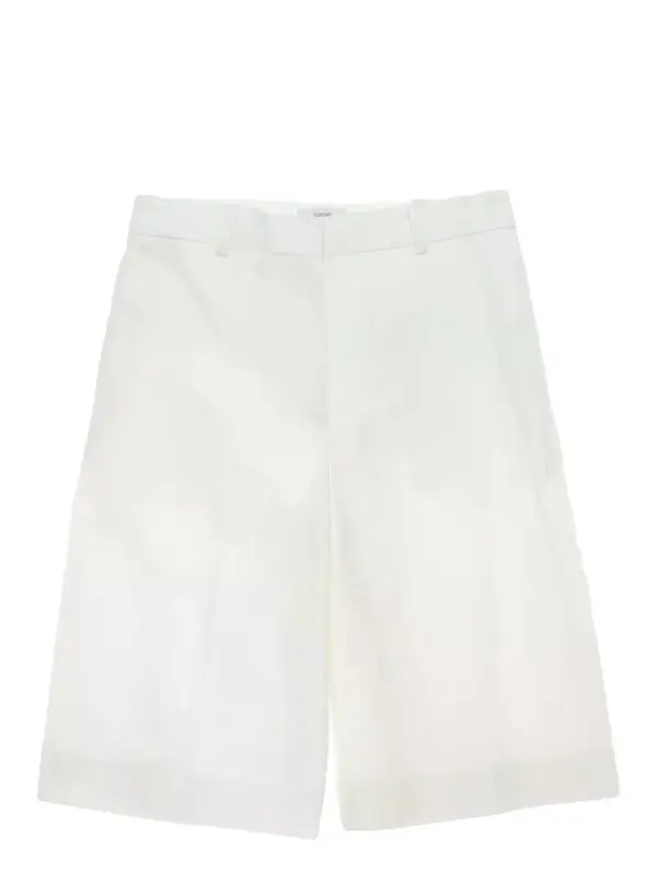 TOTEME Front-crease Tailored Shorts - White