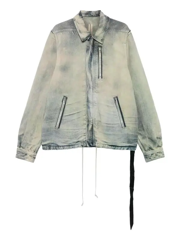 Rick Owens Zip-fastening Drawstring Jacket - Blue