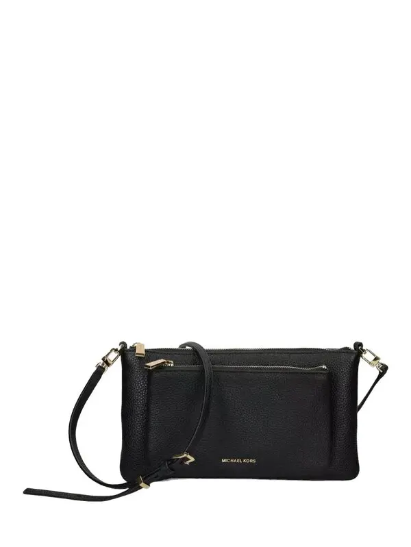 Michael Kors Logo-lettering Shoulder Bag - Black