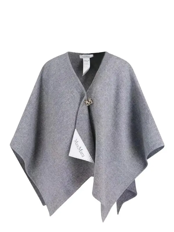 Max Mara Logo-plaque Cape - Grey