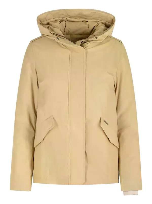 Woolrich Hooded Padded Jacket - Neutrals